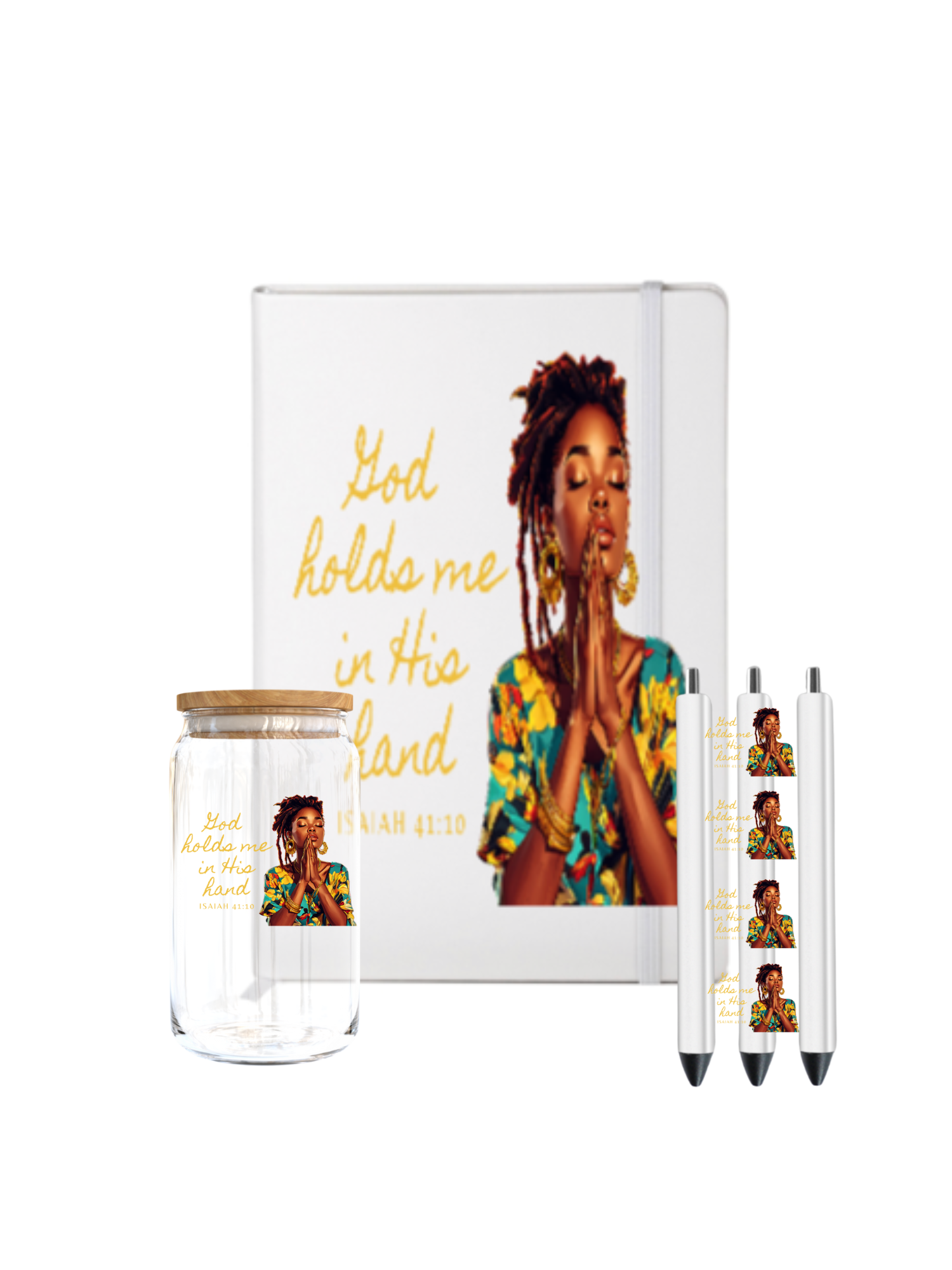 God holds me his hand- ( Christian related)-UV DTF – N2coolstuff